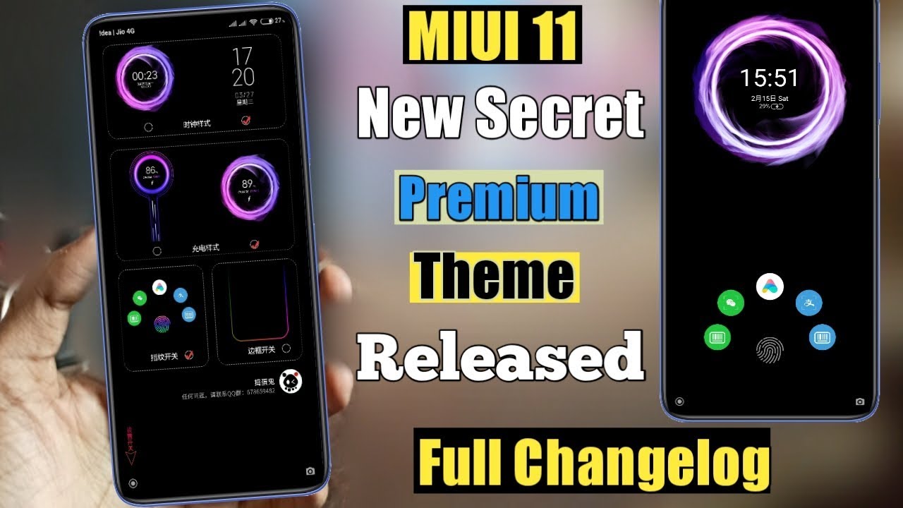 MIUI 11 New Secret Premium Theme Released Full Changelog | MIUI 11 ...