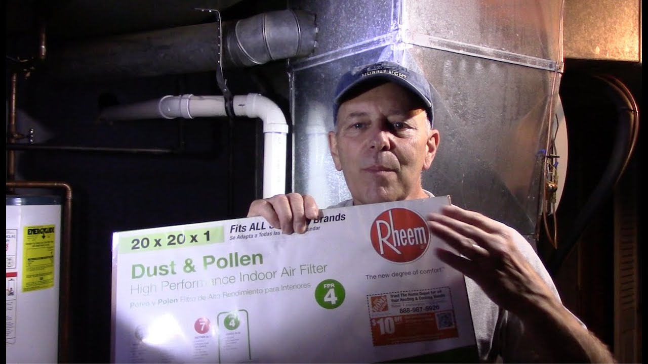 How To Change A Home Air Filter - YouTube