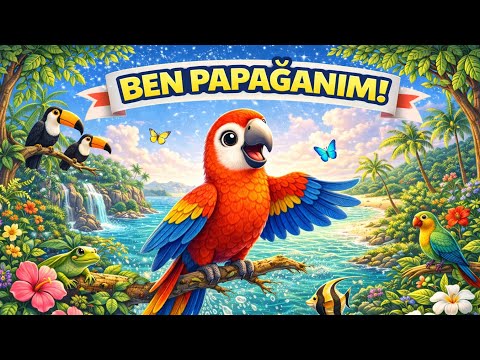 Papağan Kendini Tanıtıyor | Hayvan Serisi | Çocuk Hikayeleri @Littlelisteners.storybook 