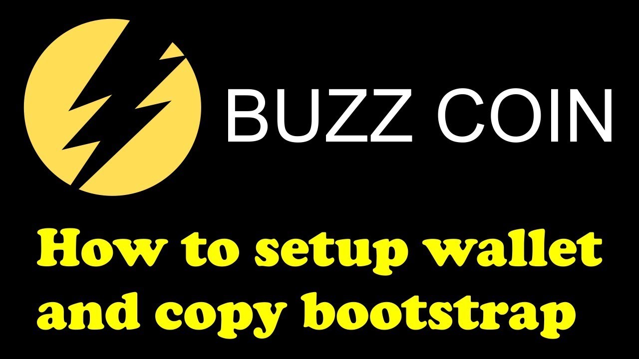Buzz coin how to setup wallet and copy the bootstrap - YouTube