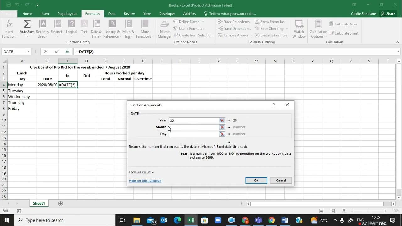 COMPUTERISED FINANCIAL SYSTEMS N6 CLOCK CARD PRO KID 26 May 2021 ...