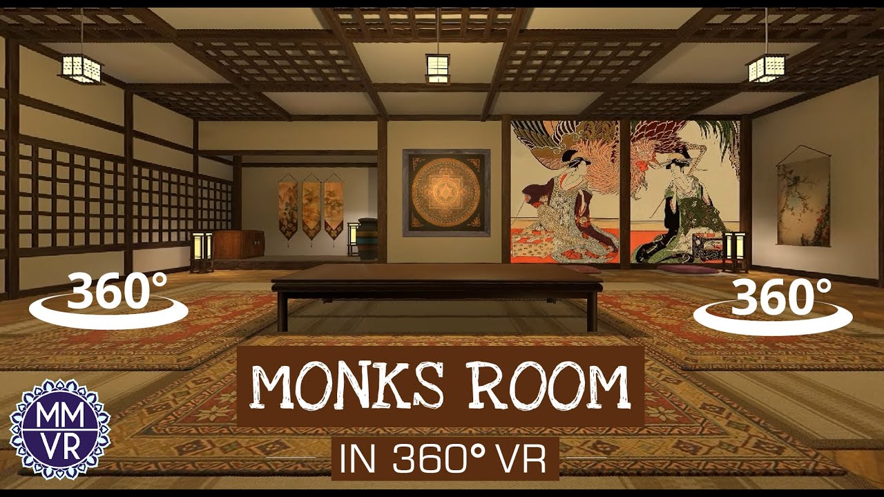 Meditate in the Monks room in 360 VR with Zen Music - YouTube