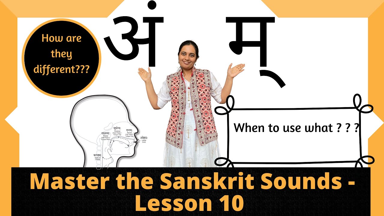 Difference between Anuswara and Makaara Sanskrit alphabets for ...