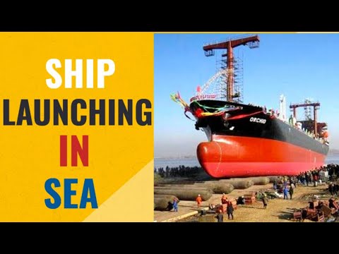 SHIP LAUNCH//SHIP LAUNCH IN OCEAN//SHIP LAUNCHING IN SEA// - YouTube