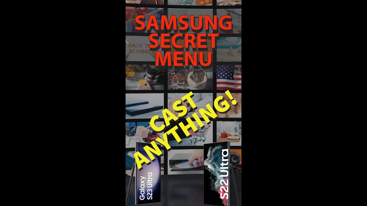 SECRET Samsung Menu - Cast ANY app to Chromecast or Google TV! - YouTube