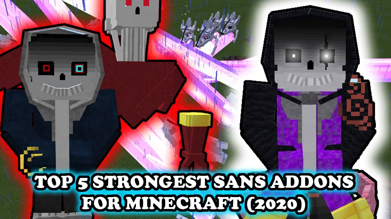 *TOP 5* Strongest Sans Addons in Minecraft | GAME BREAKING MODS ...