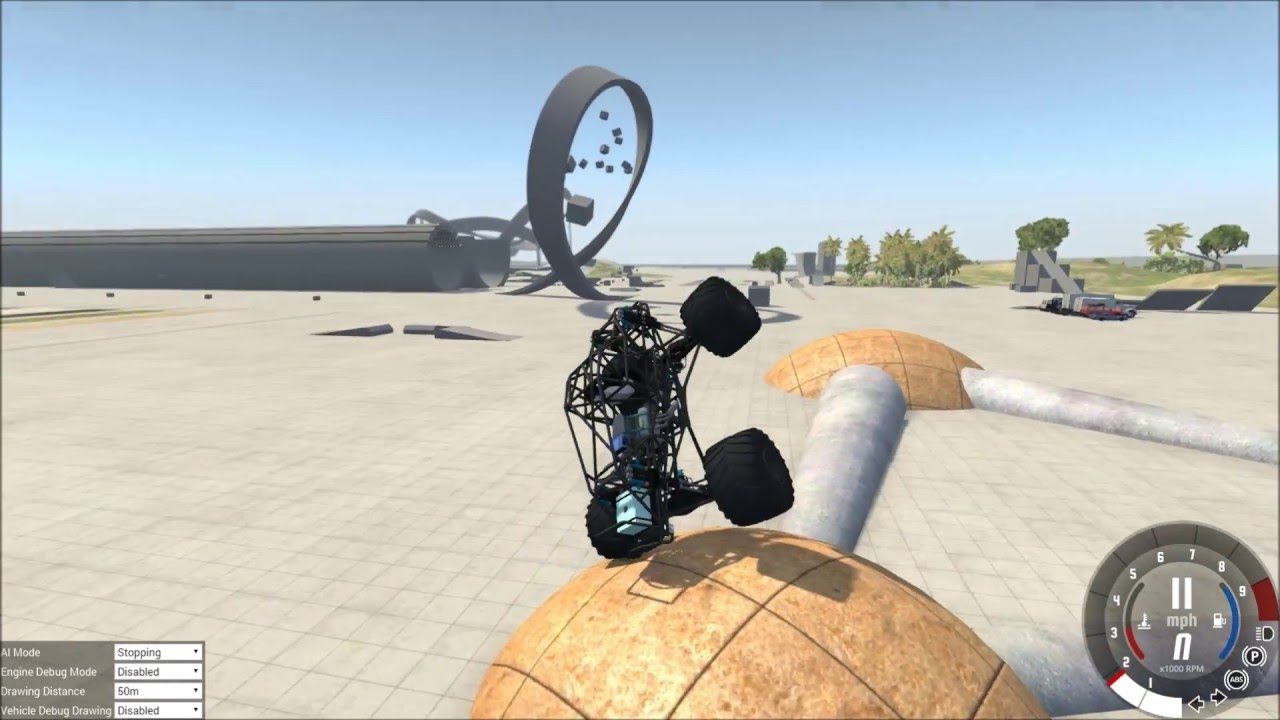 BeamNG.Drive Monster Jam; Gridmap - YouTube
