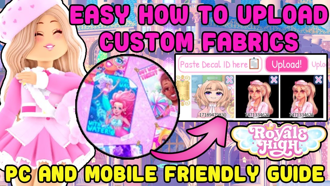 EASY HOW TO Upload Custom Fabric Patterns Royale High Update PC And ...