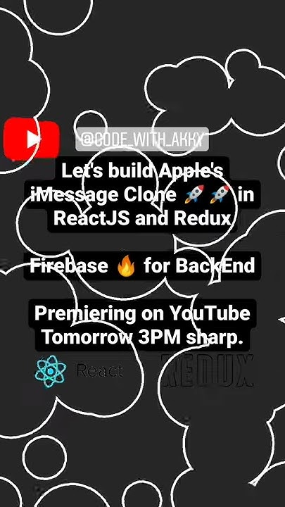 Build iMessage Clone Using React 🚀 Redux and Firebase | Redux Tutorial | Authentication - YouTube