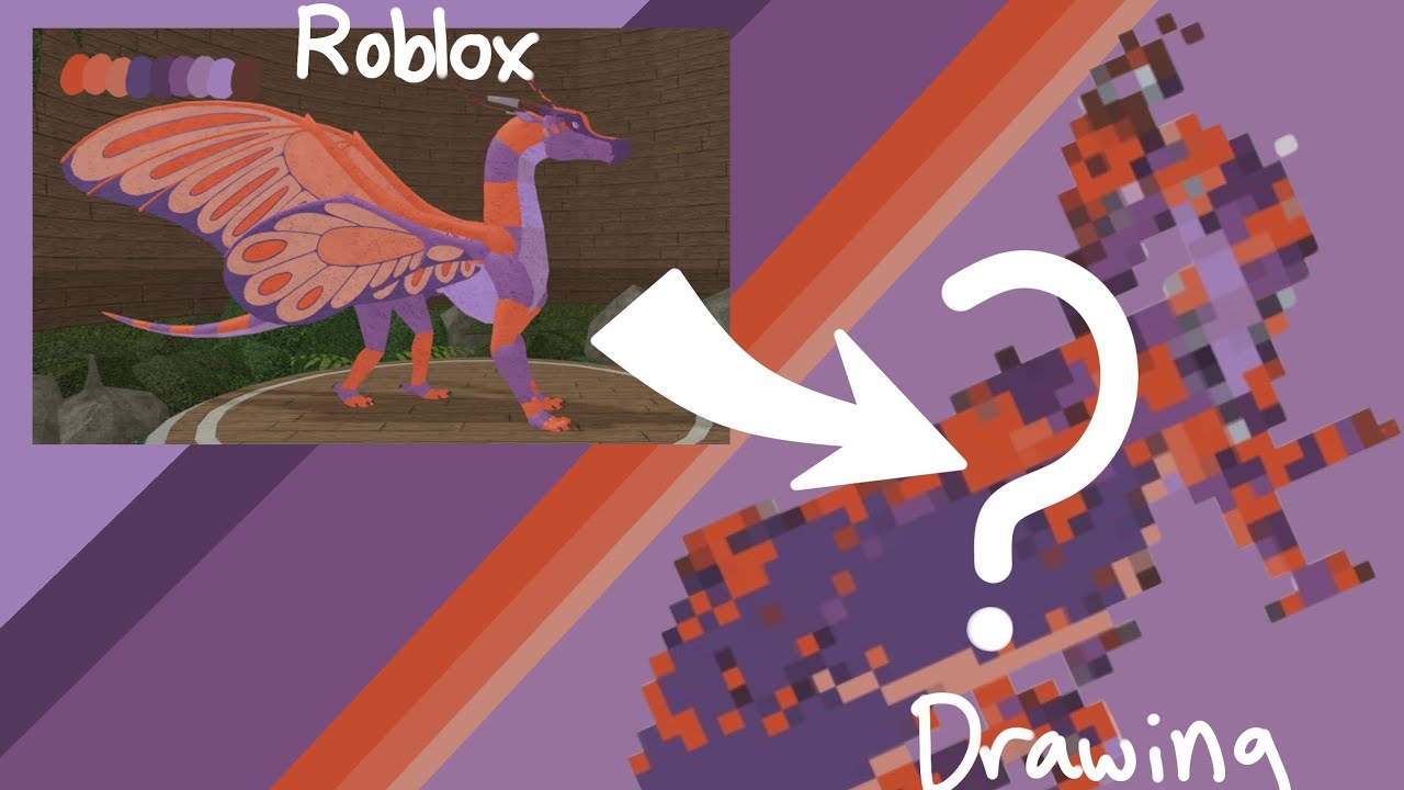 Drawing my WoF Roblox OC in my art style! 🦋💜🧡 - YouTube