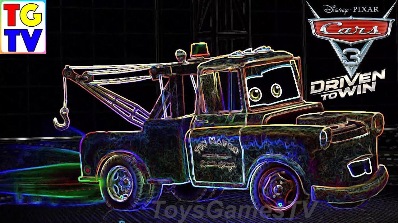 Tow Mater Neon Radiator Springs Red Dirt Derby - YouTube