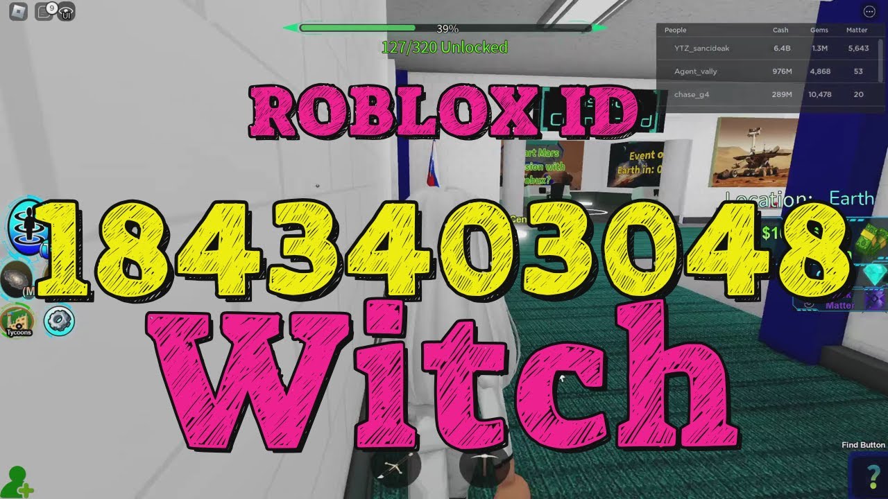 WITCH Roblox Song Codes - YouTube