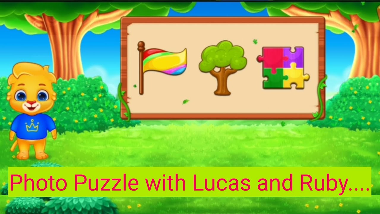 Photo Puzzle with Lucas and Ruby - YouTube