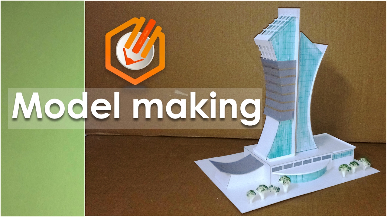 architecture building model from cardboard... - YouTube