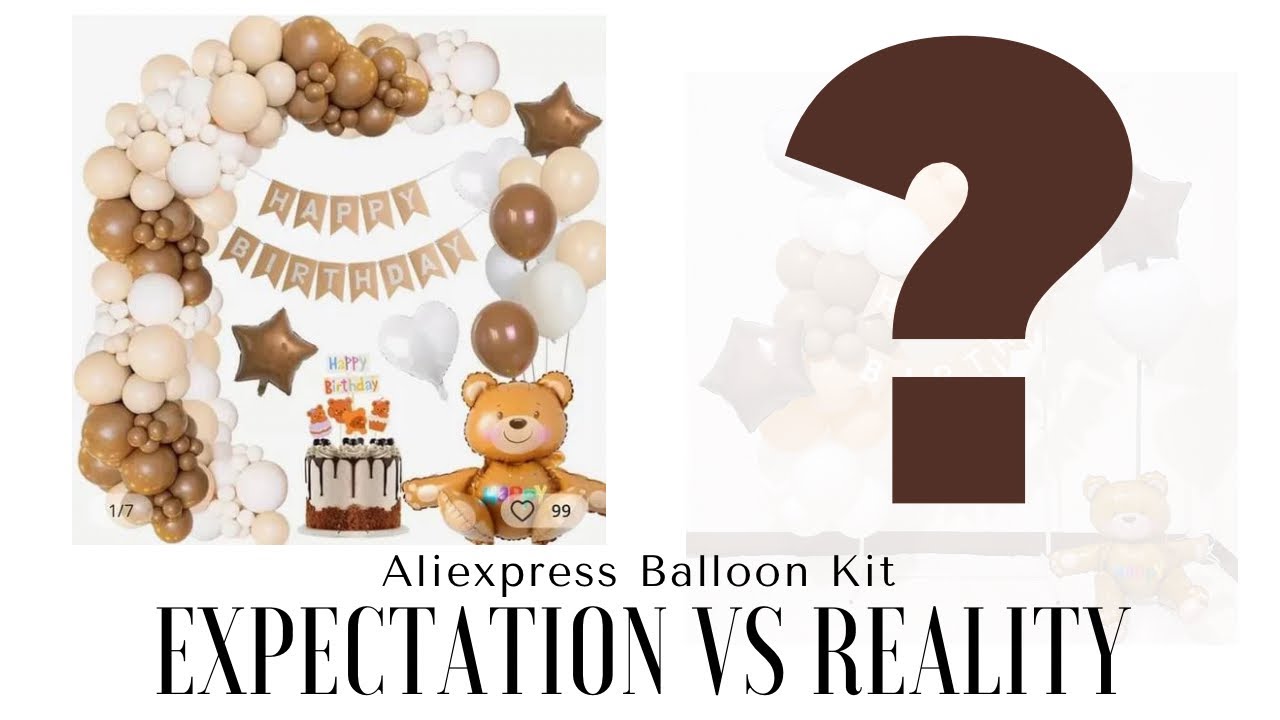 Aliexpress balloon kit- tried for the first time- expectation vs ...