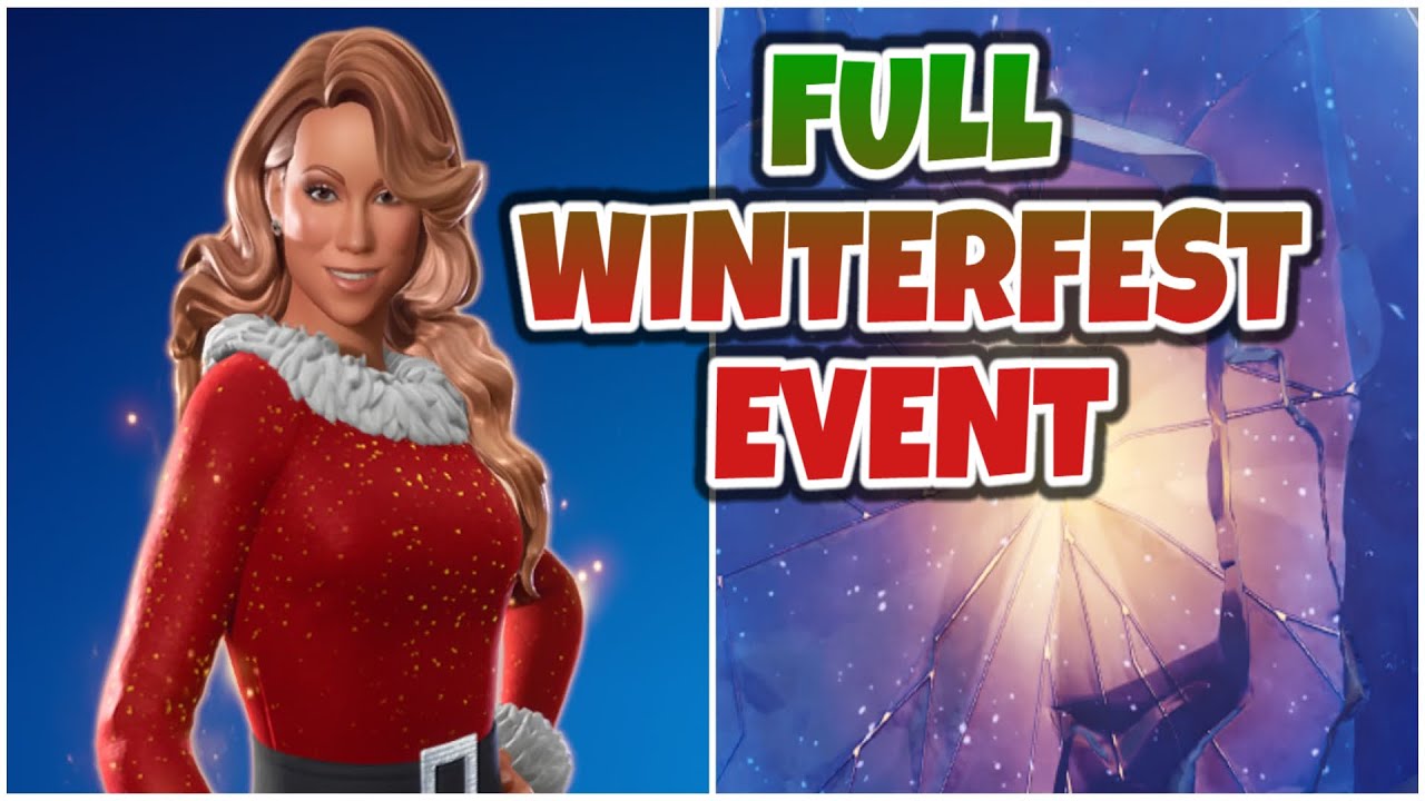 FORTNITE WINTERFEST MARIAH CAREY (FULL EVENT) - YouTube