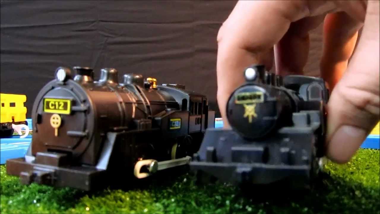 TOMY Plarail K-05 C12 Tank engine (C size battery version) unboxing ...