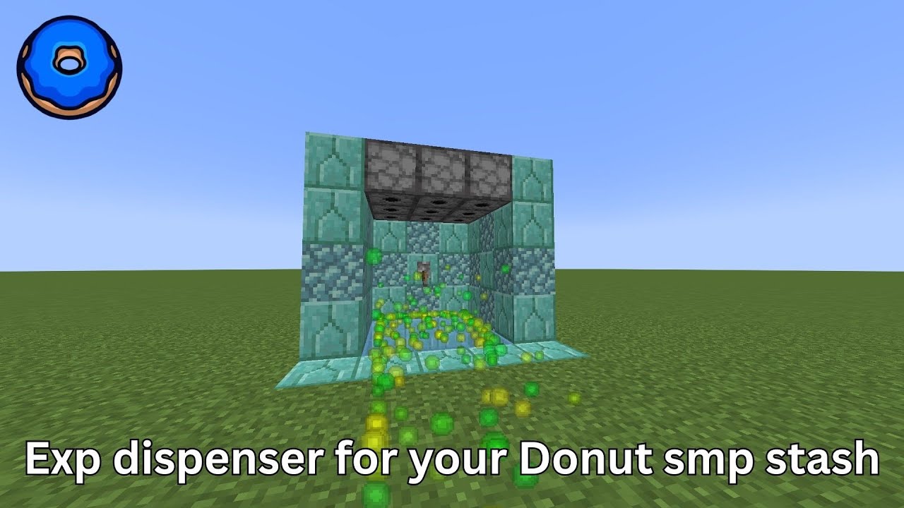 How to build a Exp dispenser for your stash in Donut smp - YouTube
