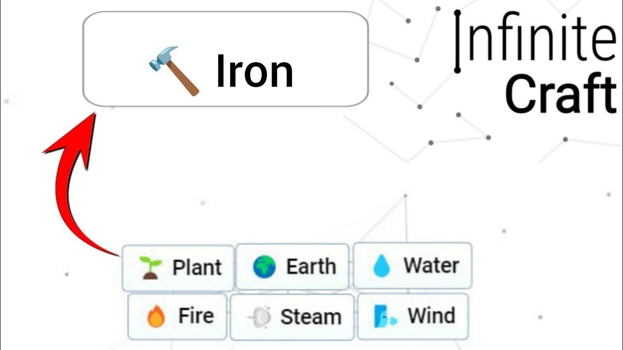 How to make Iron in infinite craft | infinity craft - YouTube