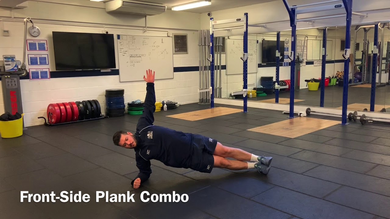 Front Side Plank Combo - YouTube