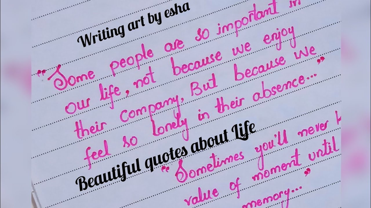 Handwriting Practice|Beautiful Handwriting|Life Quotes|Writing Practice ...