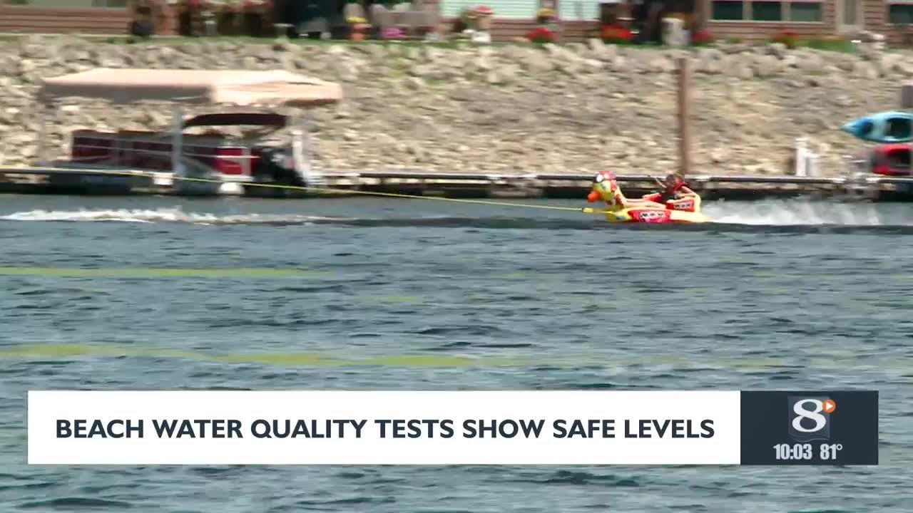 Beach water quality tests show safe levels - YouTube