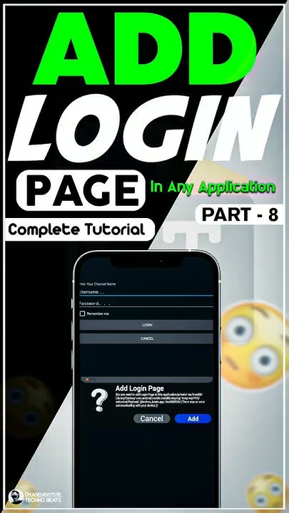 Add Login Page to Any App Easily #shorts - YouTube