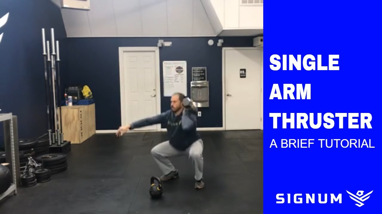 Single Arm Thruster | A Tutorial - YouTube