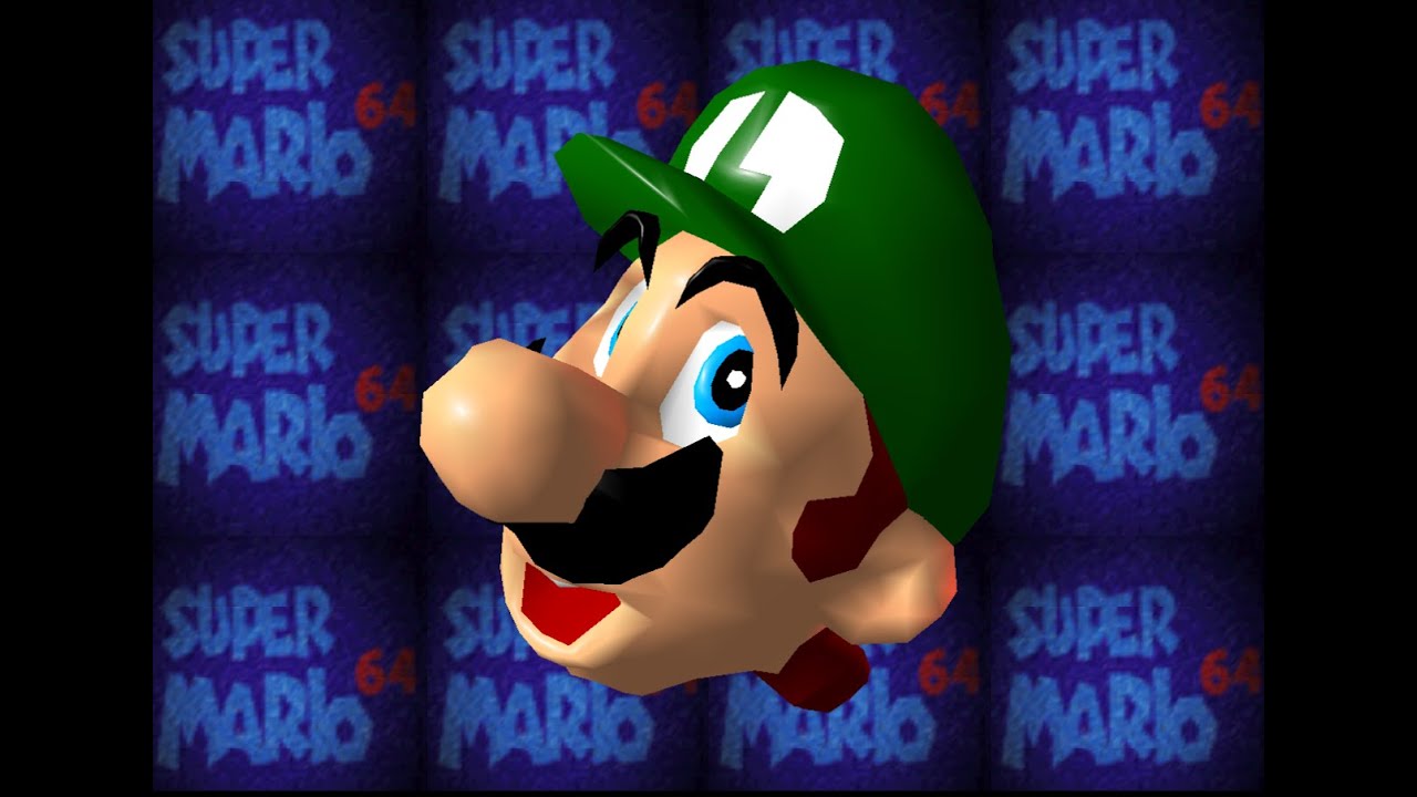 Custom Luigi Super Mario 64 Goddard (Mario Head) Test - YouTube