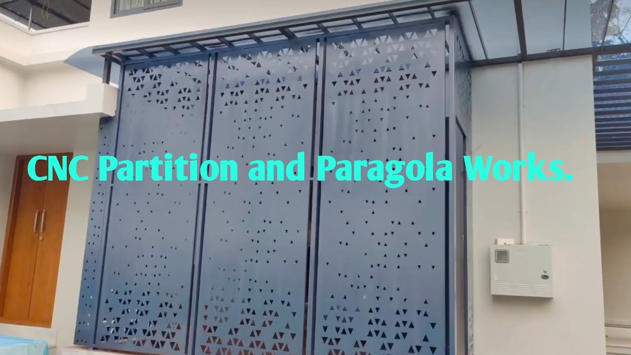 CNC Partition and Paragola Works | Balcony Partition with CNC sheet ...