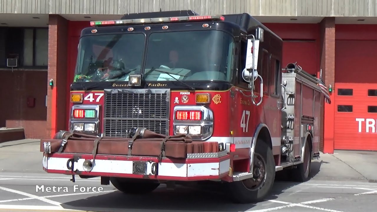 Chicago Fire Dept Engine 47 Responding - YouTube