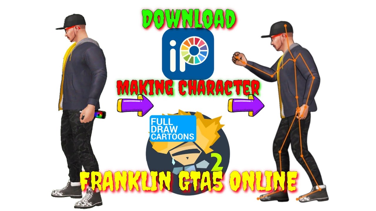 Drawing Cartoons 2 Franklin GTA 5 Online Download | Character Making ...