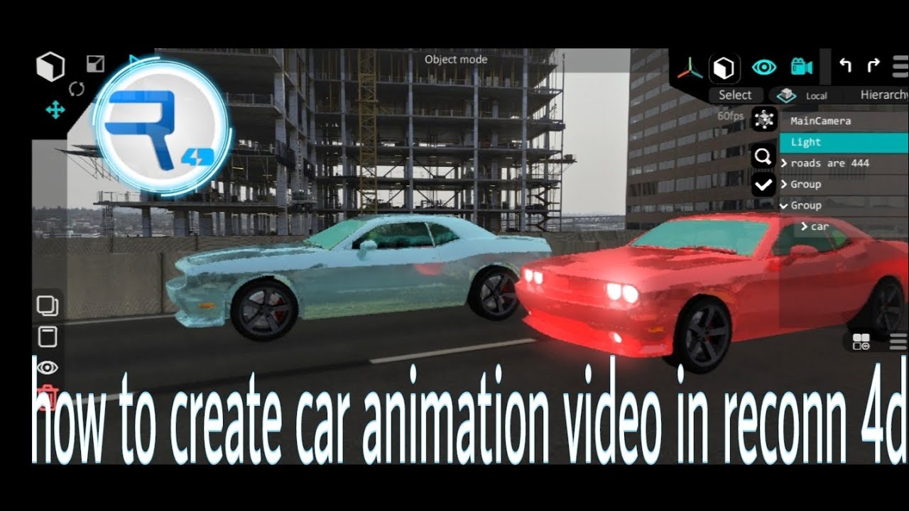 How To Create Car Animation Video In Reconn 4d App // #reconn4d # ...