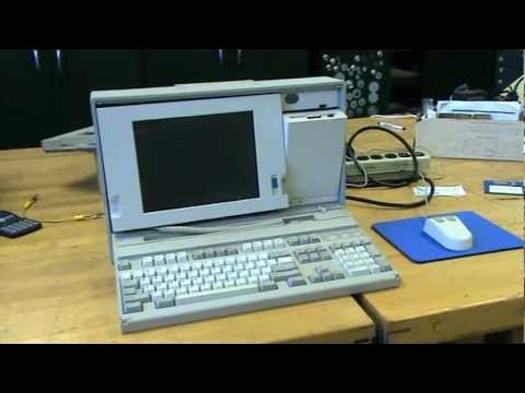 (#0007) IBM PS/2 P70 Portable Computer - Vintage PLASMA Display - YouTube