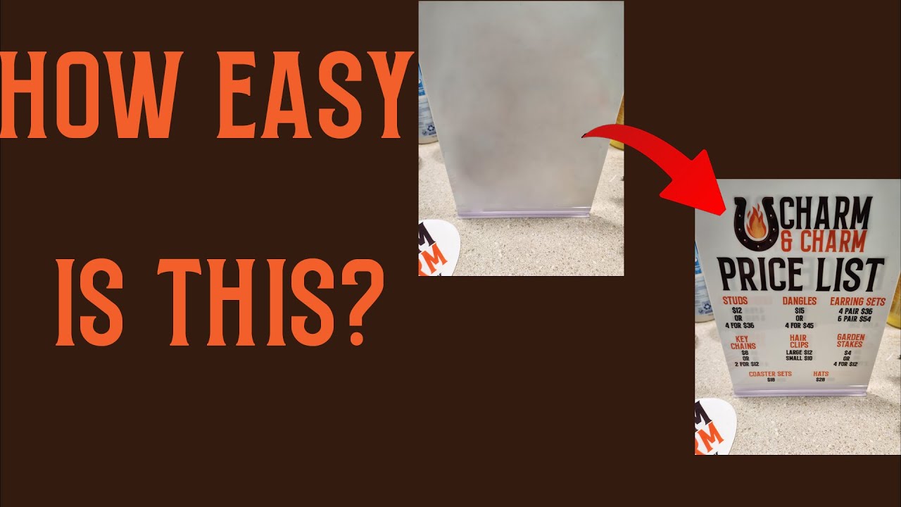 Sublimating on White Cast Acrylic: Step-by-Step Guide - YouTube