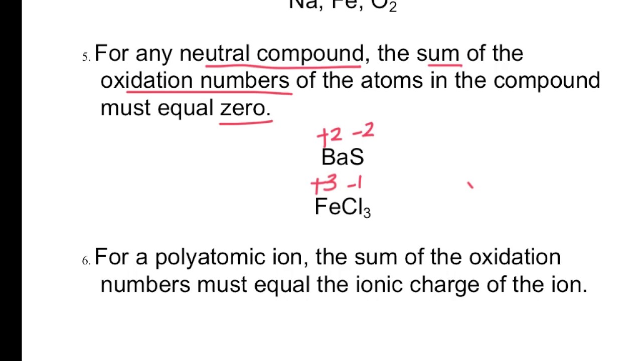 Ch. 22: How to Assign Oxidation Numbers - YouTube