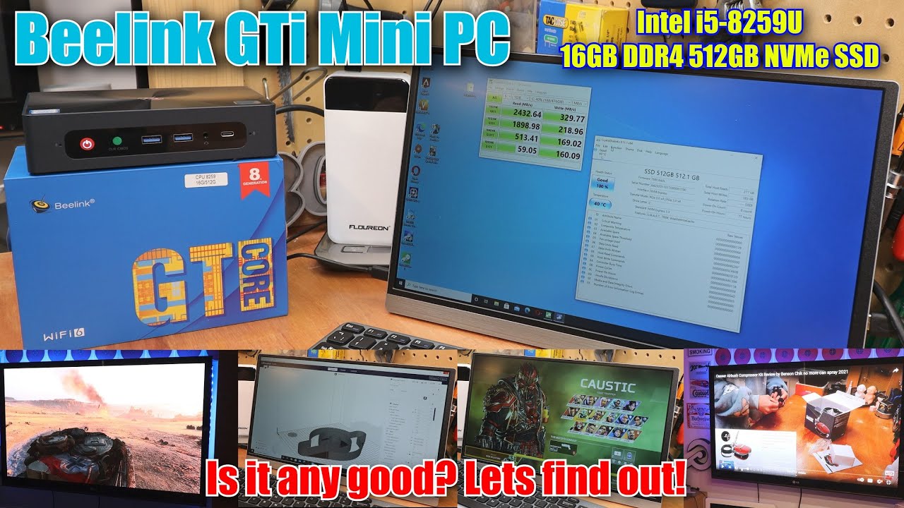 Beelink GTi Mini PC Intel i5 8259U 16GB RAM 512GB SSD reviewed by ...