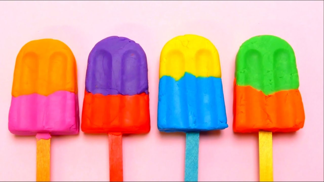 Play-Doh DIY Ice Cream Popsicles with Surprise Toys - YouTube