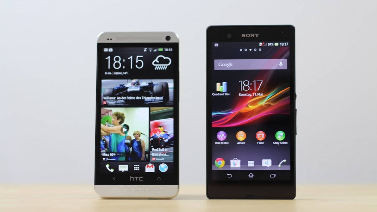 HTC One vs Sony Xperia Z | SwagTab - YouTube