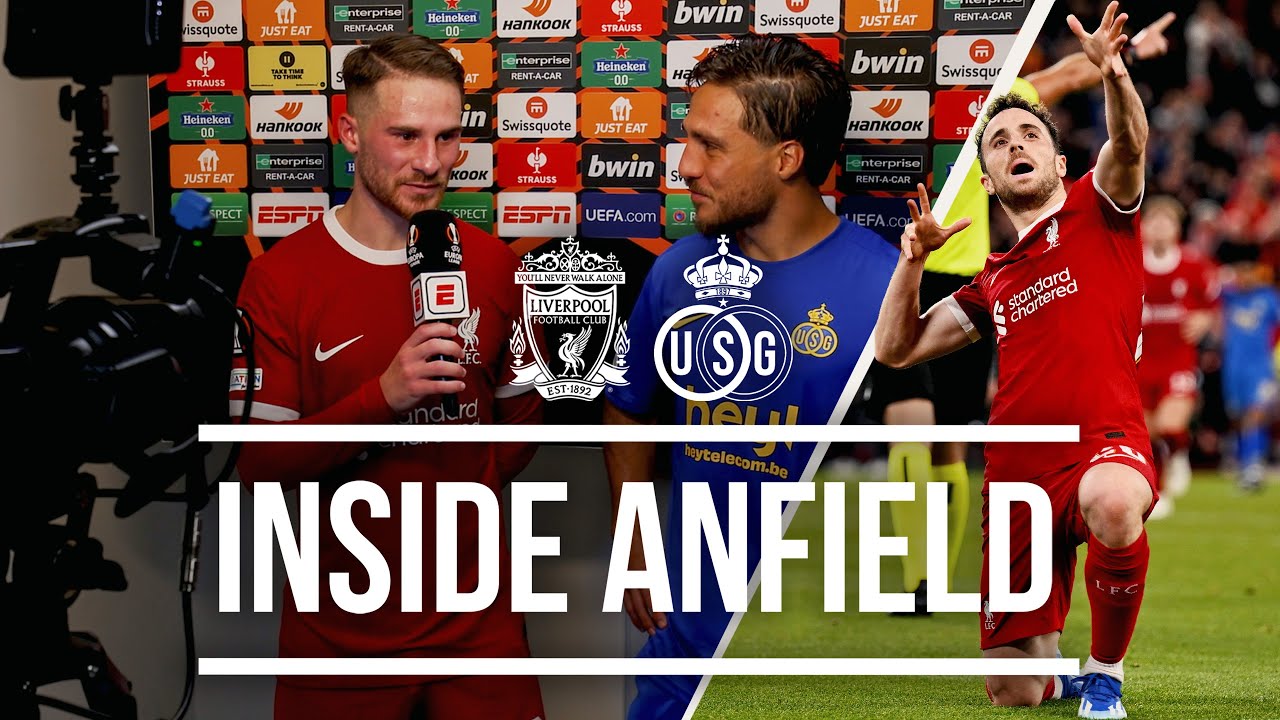 INSIDE ANFIELD: Mac Allister brothers, Jota finish & FIRST Gravenberch ...