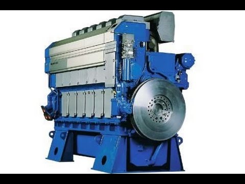 Starting a main engine of the FM Glacier - YouTube