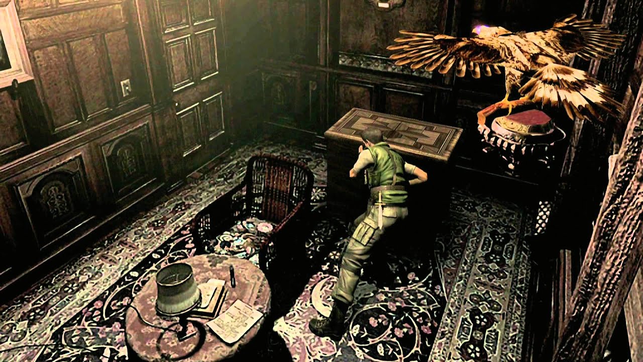 Resident Evil HD Remaster (PC) walkthrough Chris Part Nine: Helmet Key ...