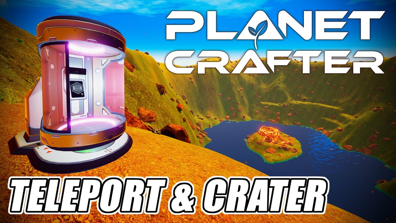 Planet Crafter | New Teleport machine and Crater Biome. - YouTube