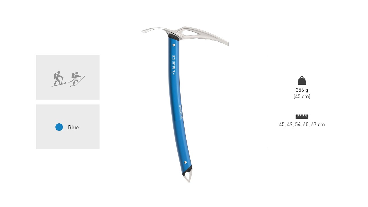 BLUE ICE BLUEBIRD Ice Axe - The perfect piolet for technical alpine ...