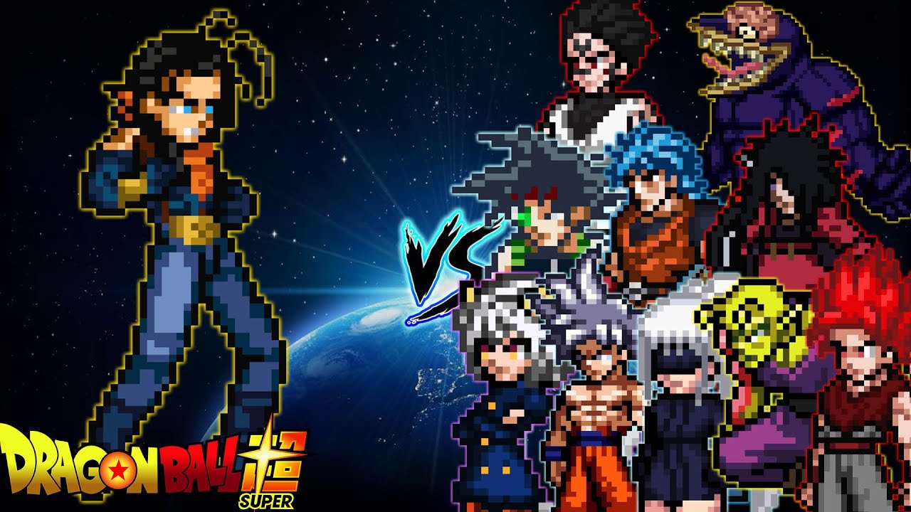 SUPER ANDROID 17 VS 10 OTHER MUGEN CHARS|1 VS ALL | AI BATTLE | JUMP ...