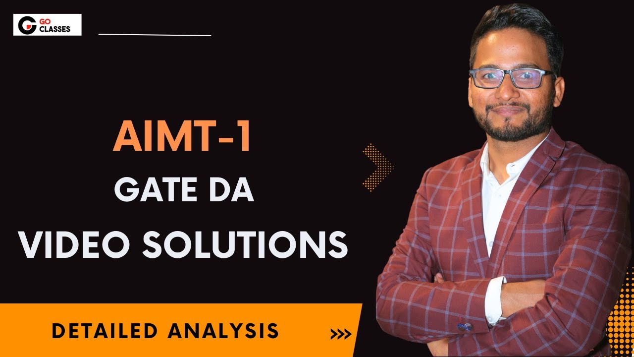 AIMT -1 Solutions | GATE DA 2026 | Complete Analysis| Sachin Mittal ...