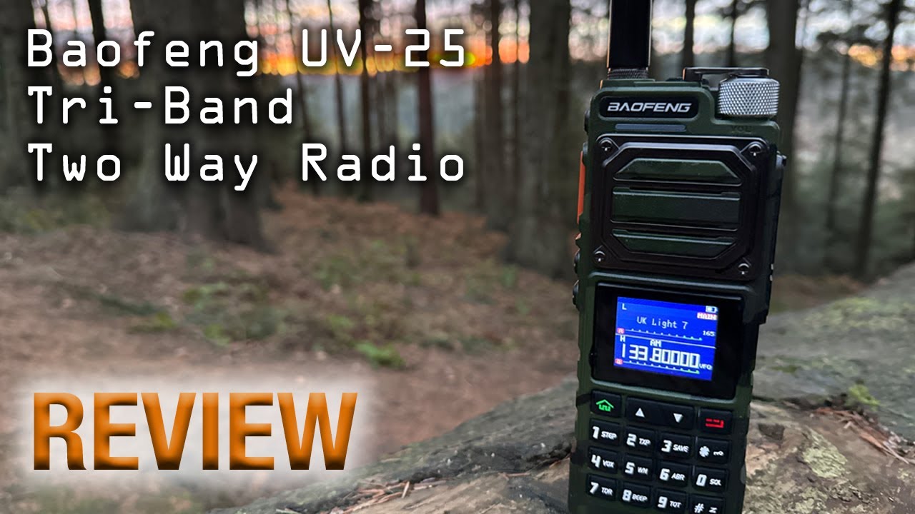 Baofeng UV-25 Tri Band Handheld Radio Review - In Depth - YouTube