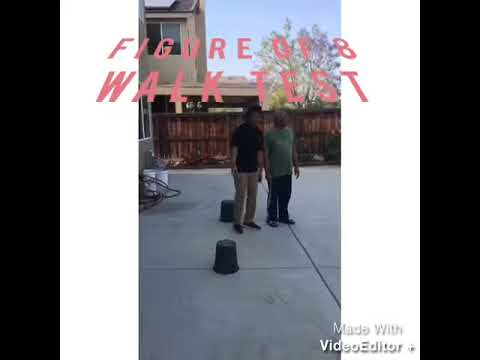 Figure of 8 Walk Test (Geriatric Physical Therapy Test) - YouTube