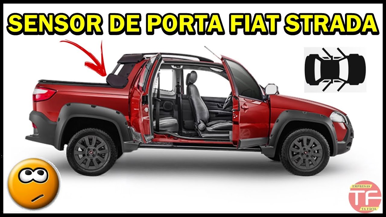 Sensor da porta traseira da Strada Fiat acusando porta aberta no painel ...