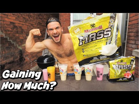 EATING AN ENTIRE WEIGHT GAINER IN UNDER 5 MINUTES (12,500 Calories) | Gaining 4lb Instantly ! #GAINS
